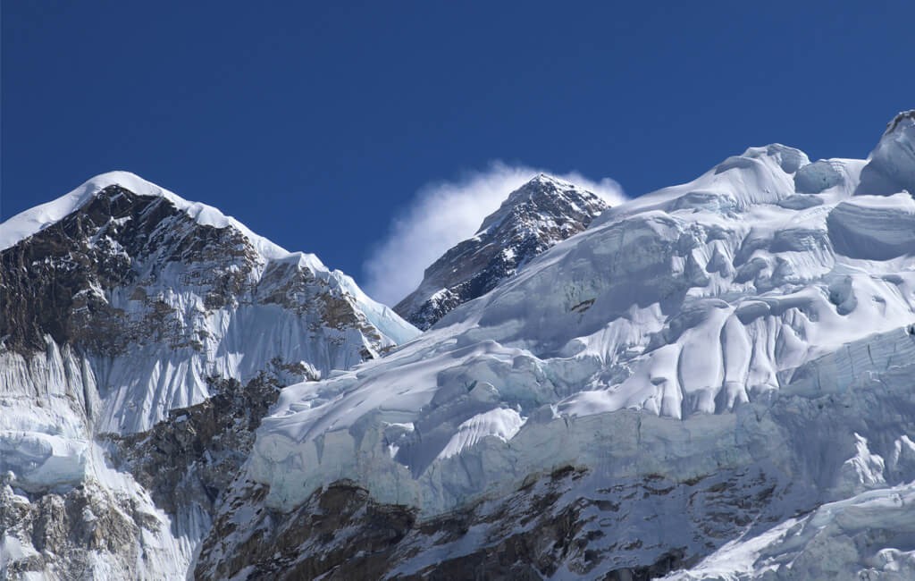 Challenging River of Ice on Khumbu Glacier Khumbu Icefall